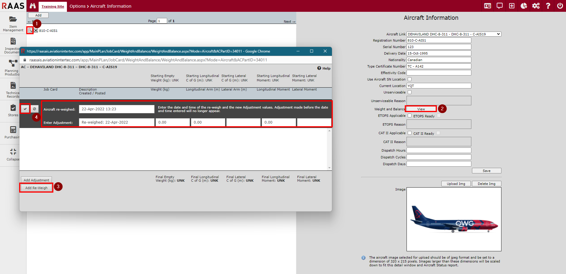 AIRCRAFT INFORMATION