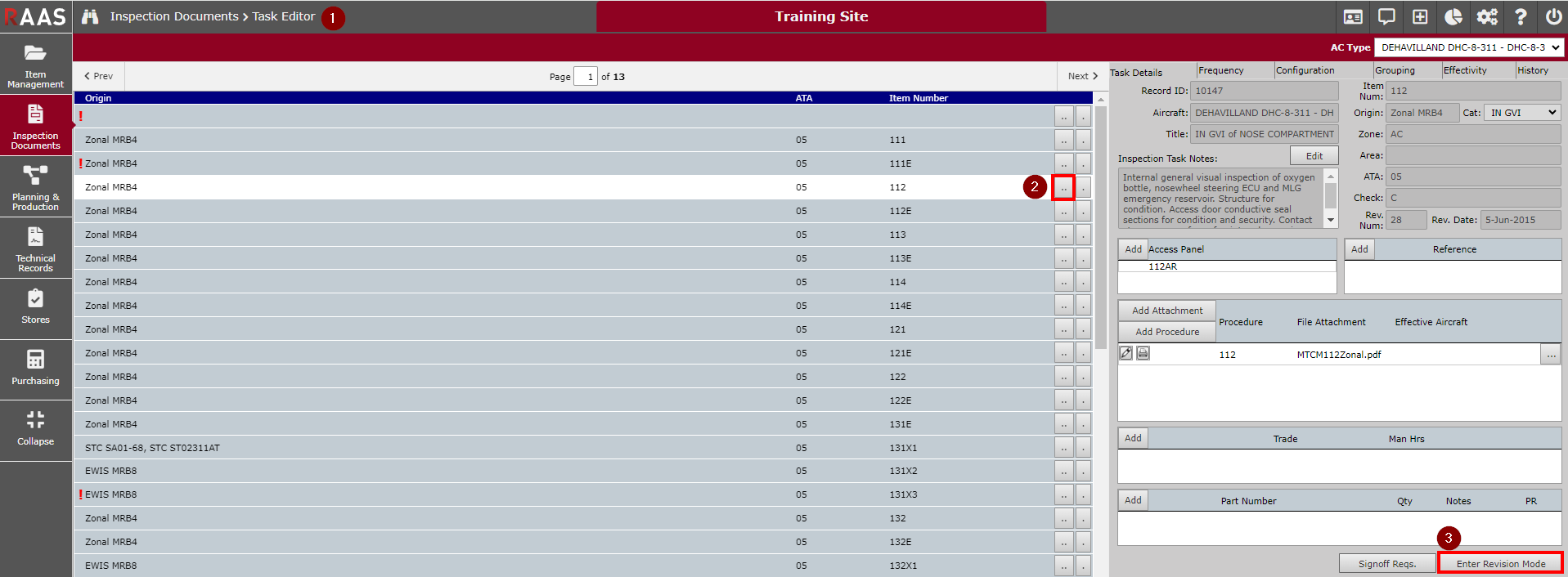 JOB CARD PART REQUIREMENTS
