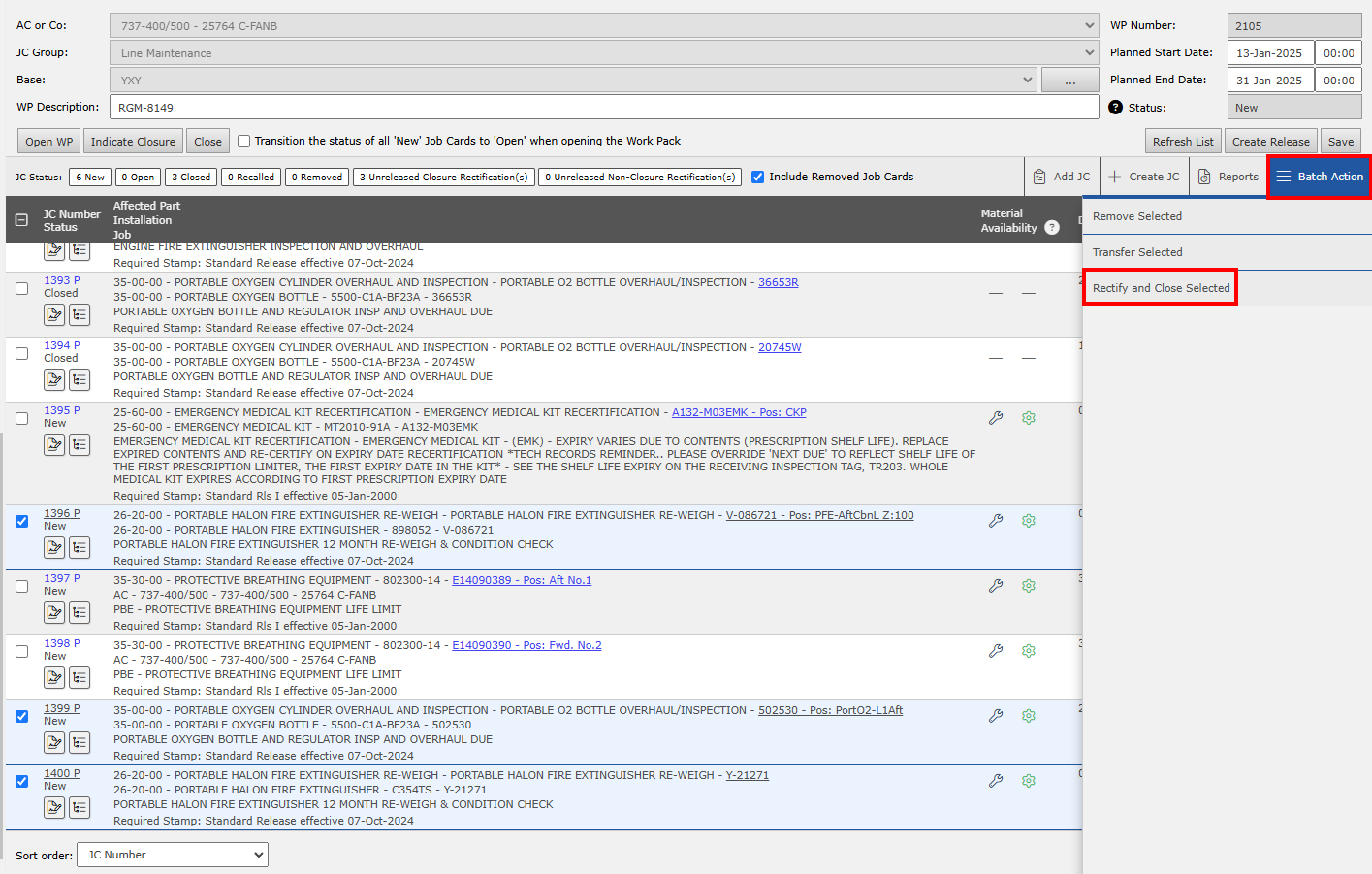 BATCH CLOSURE UTILITY